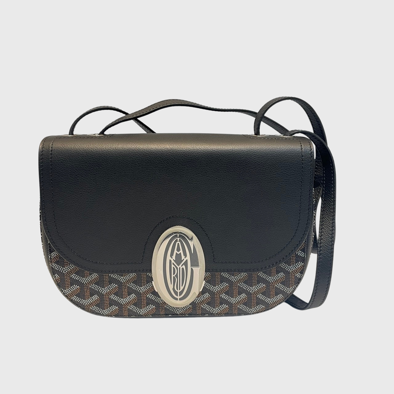Goyard 233 Bag Calfskin Suede Black SHW – Perrine Porter