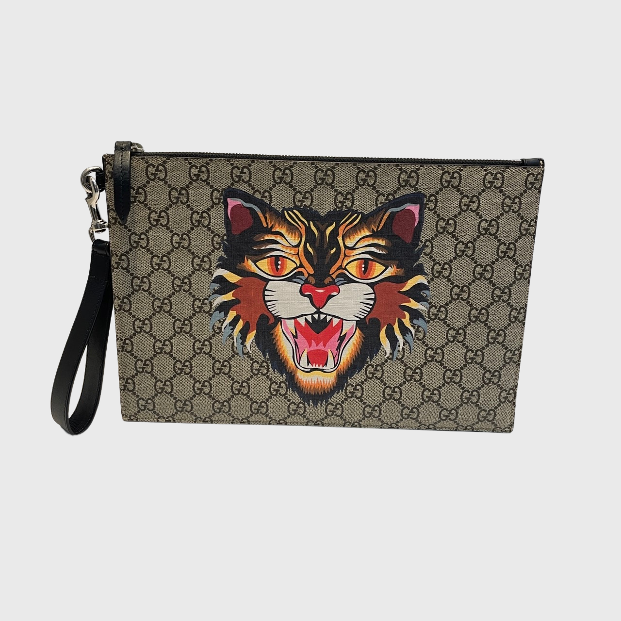 Gucci Supreme Angry Cat Canvas Beige SHW – Perrine Porter