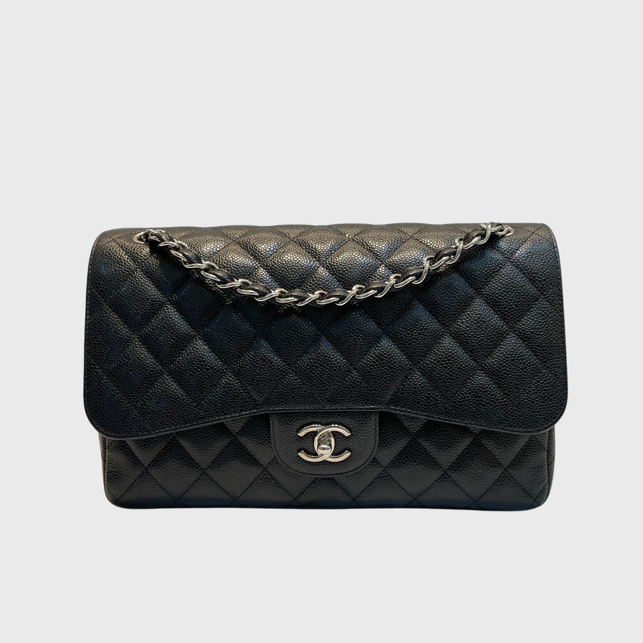 Chanel Classic Caviar Black SHW – Perrine Porter