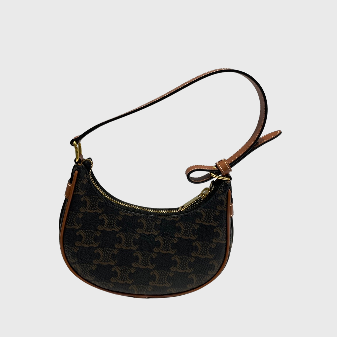 Celine Mini Ava Canvas Brown GHW – Perrine Porter