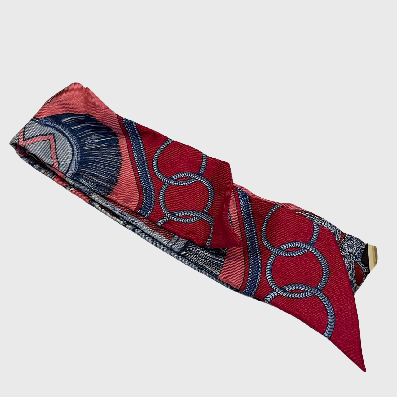 Hermes Twilly Silk Red Pink – Perrine Porter