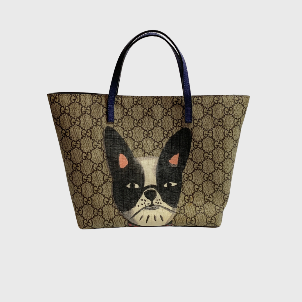 Gucci GG Supreme Dog Tote Bag – Perrine Porter