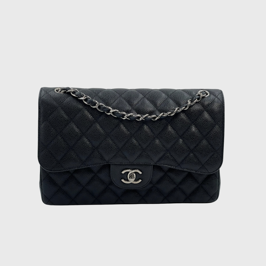 Chanel Classic Caviar Black SHW – Perrine Porter