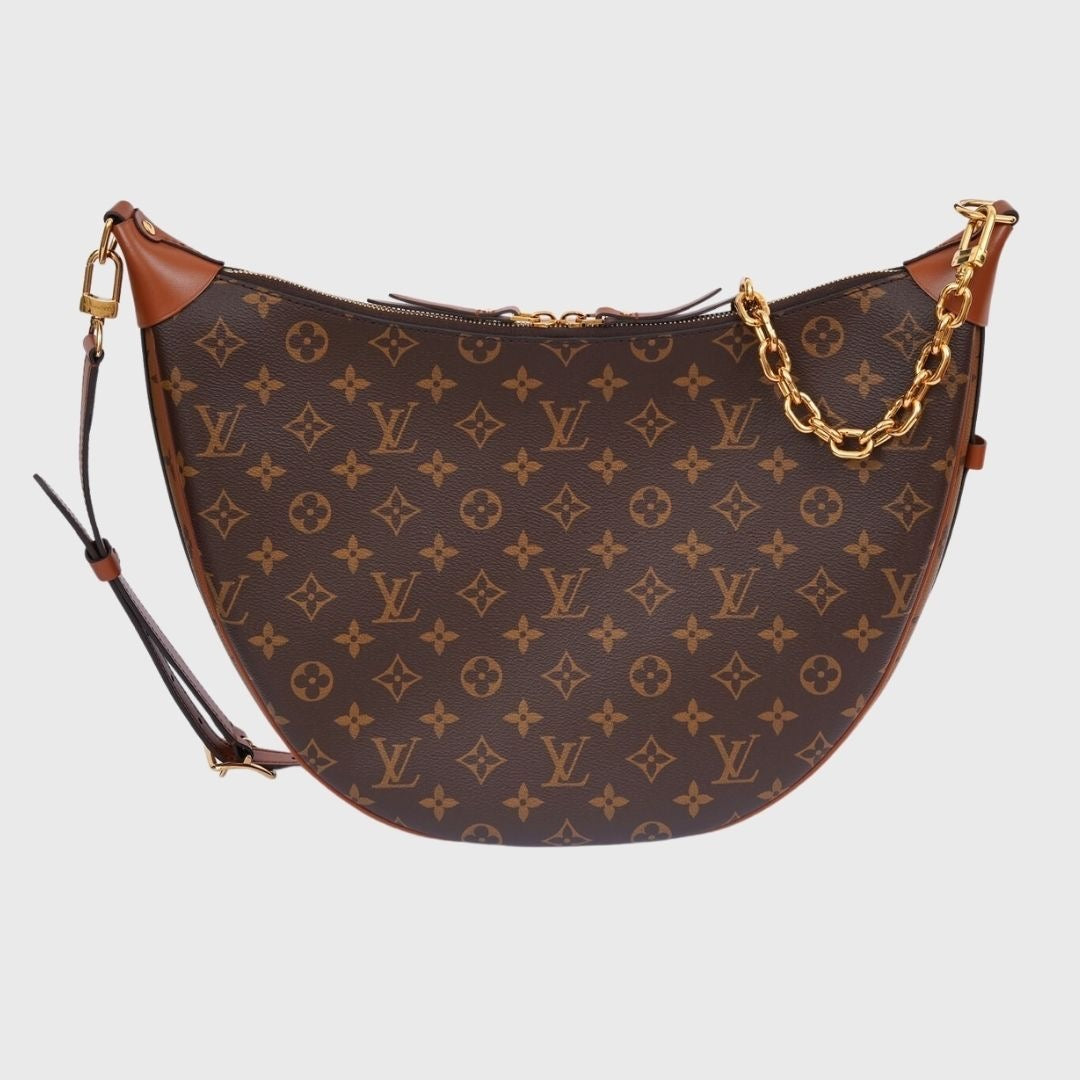 Louis Vuitton Loop Hobo Large Canvas Brown Monogram GHW – Perrine Porter